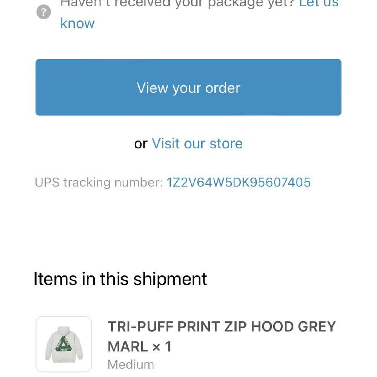 New palace tri puff zip up rare it’s been used once... - Depop