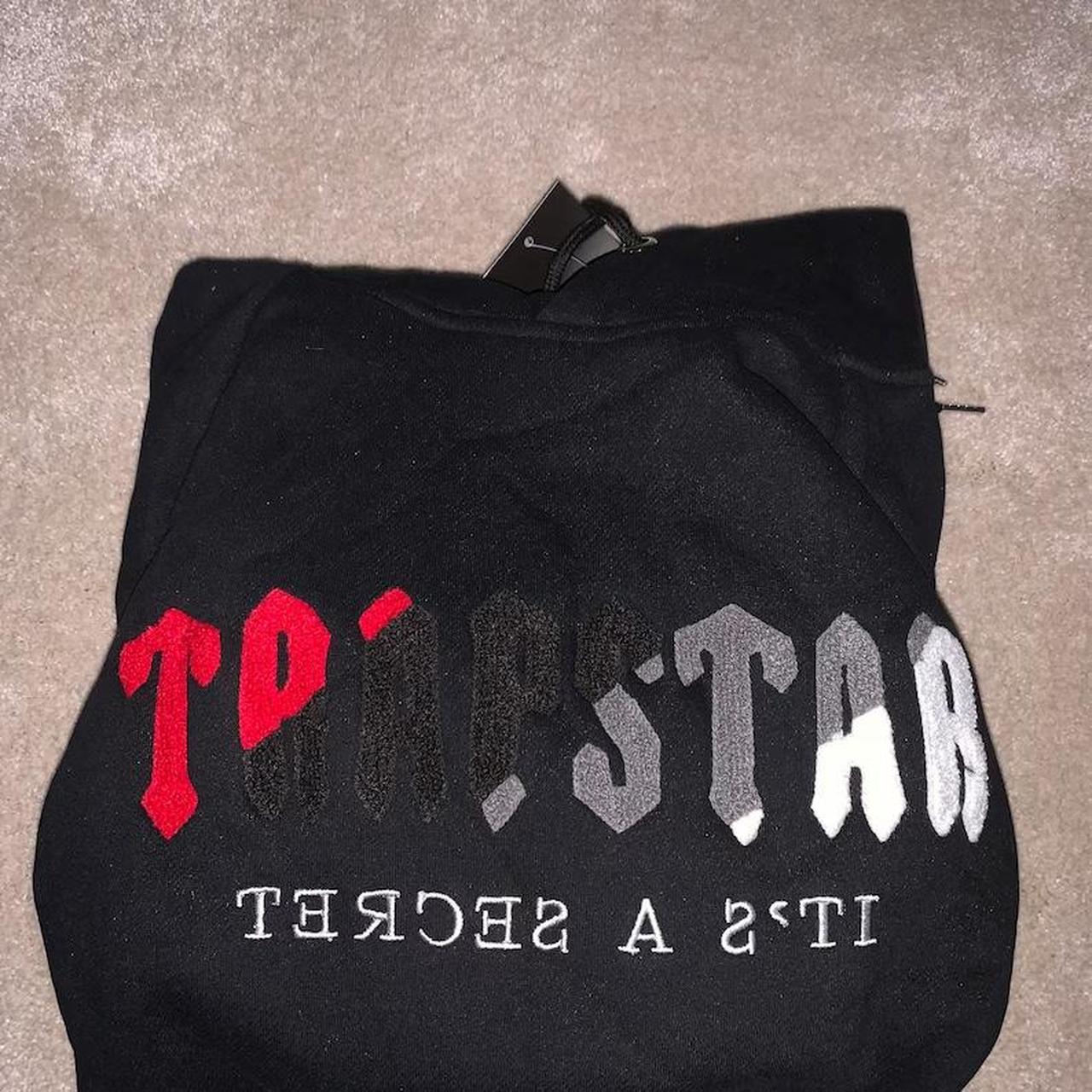Trapstar black red chenille decoded 2.0... - Depop