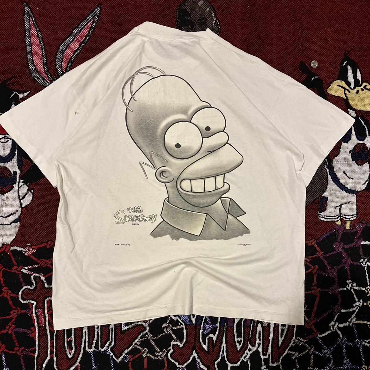 Vintage 90s Homer Simpson shadow tee - Very clean... | Depop