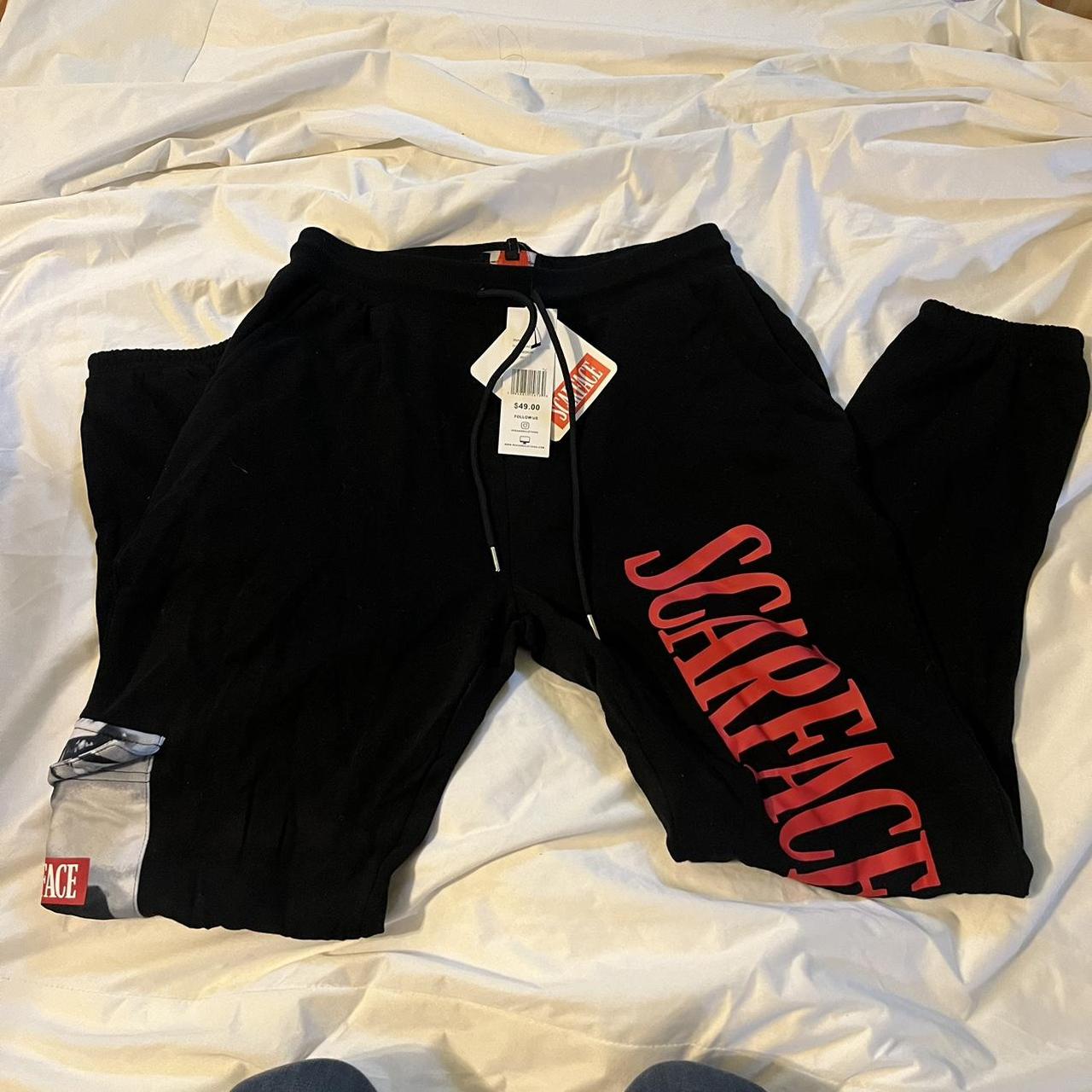 Scarface x Reason men’s joggers New with... - Depop