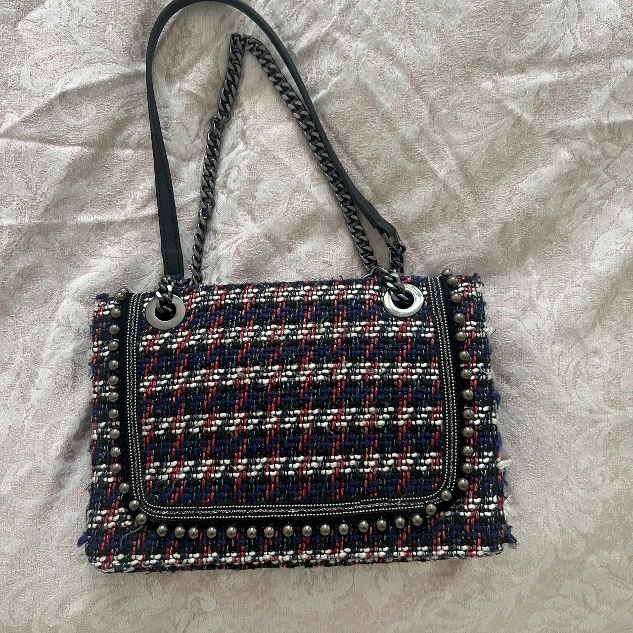 Zara Boucle bag, can be worn as a handbag or... - Depop