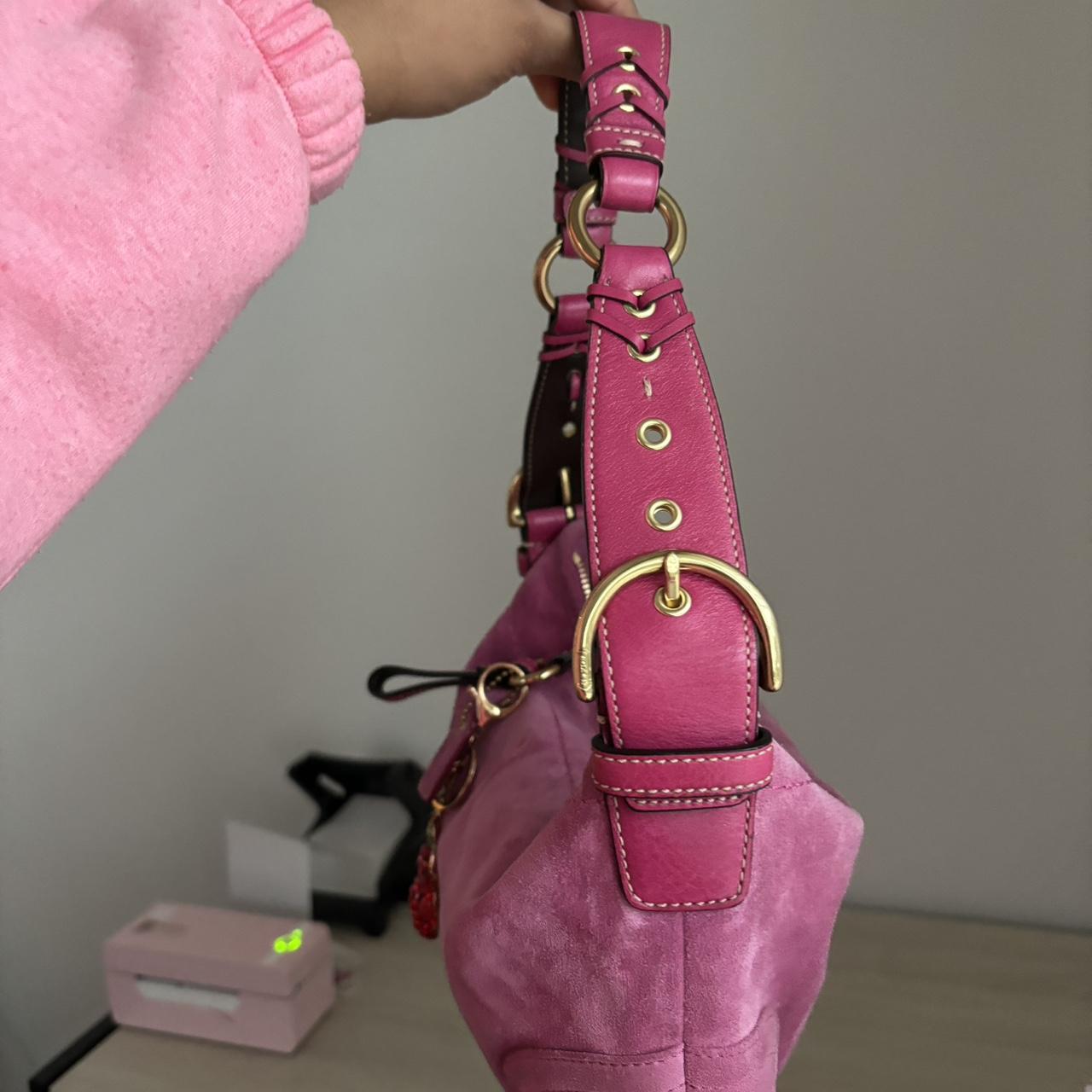 Coach Soho Pink super cute price firm charm is not... - Depop