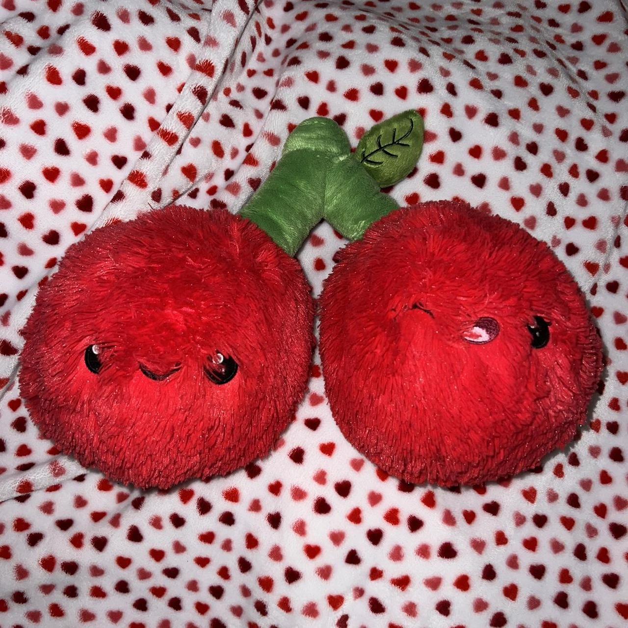 Cherry plushie each cherry is 7” /19”around #cherry - Depop