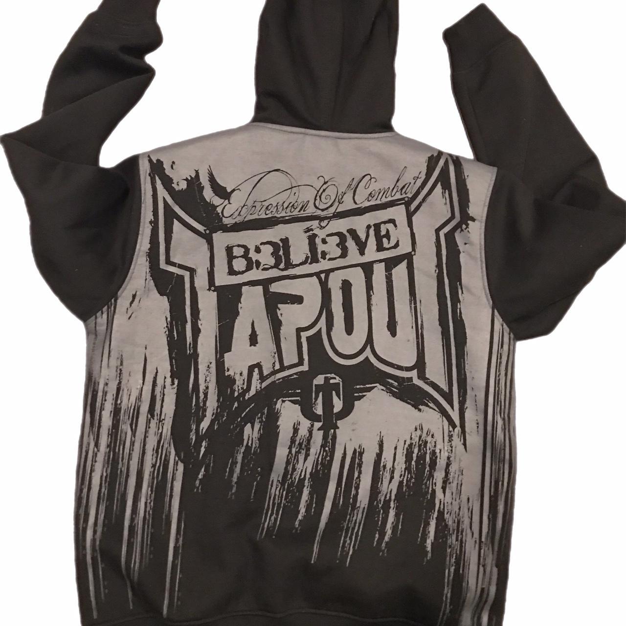 TapOut Affliction Styled Hoodie Size medium very... - Depop