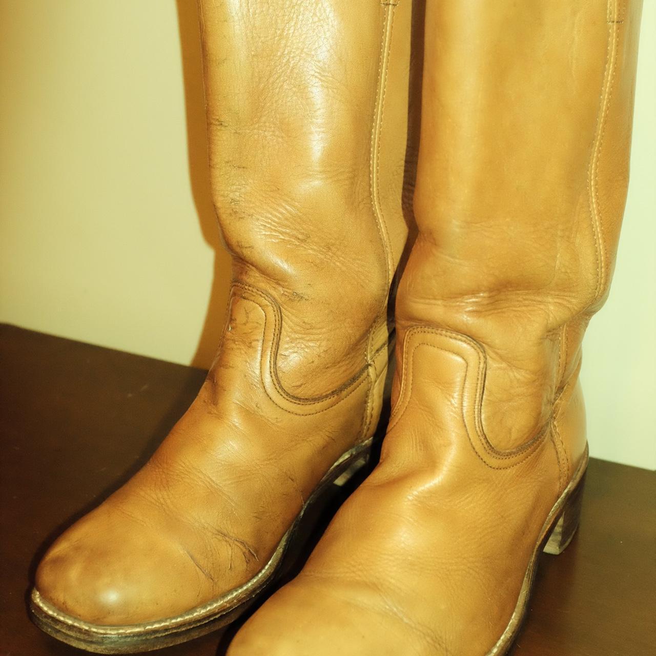 Vintage Frye Campus 14” Boots Banana size 11. - Depop