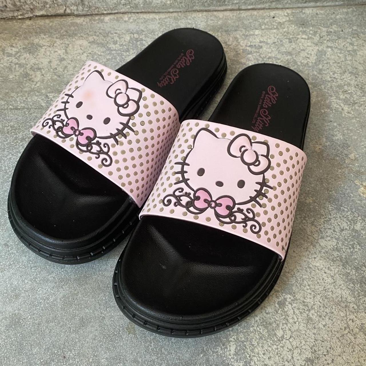 Sanrio hello kitty slides Free shipping they came... - Depop