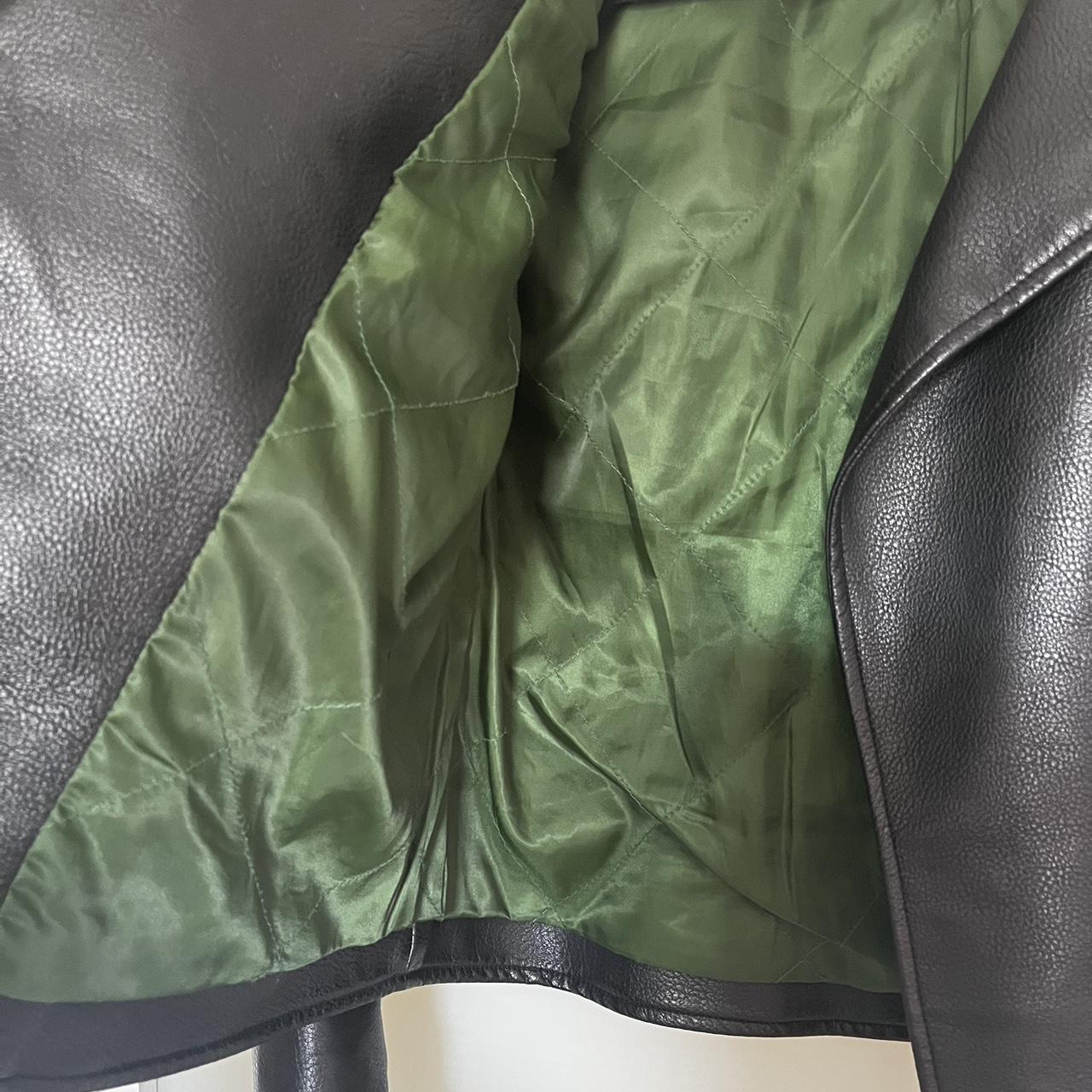 Urban Outfitters Leather Jacket Fits true to size... - Depop