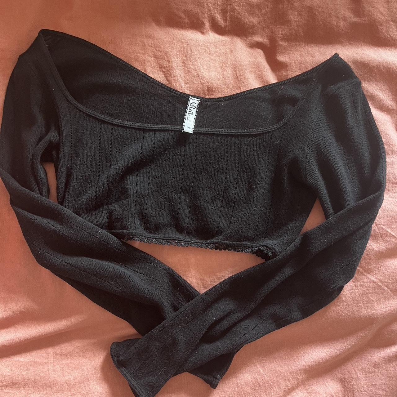 Réalisation Par Women's Black Crop-top | Depop