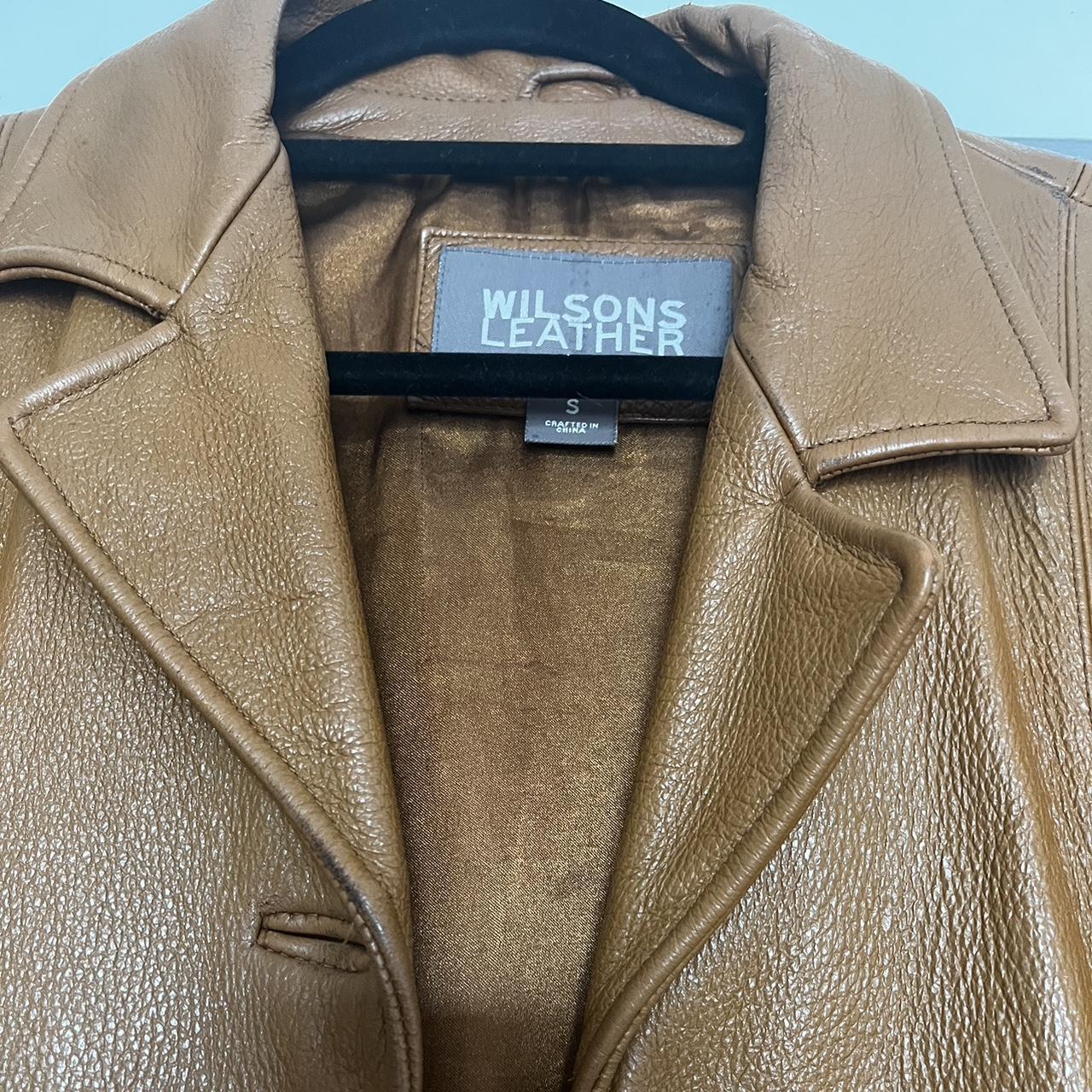 Wilson’s Leather Women's Tan and Brown Jacket | Depop