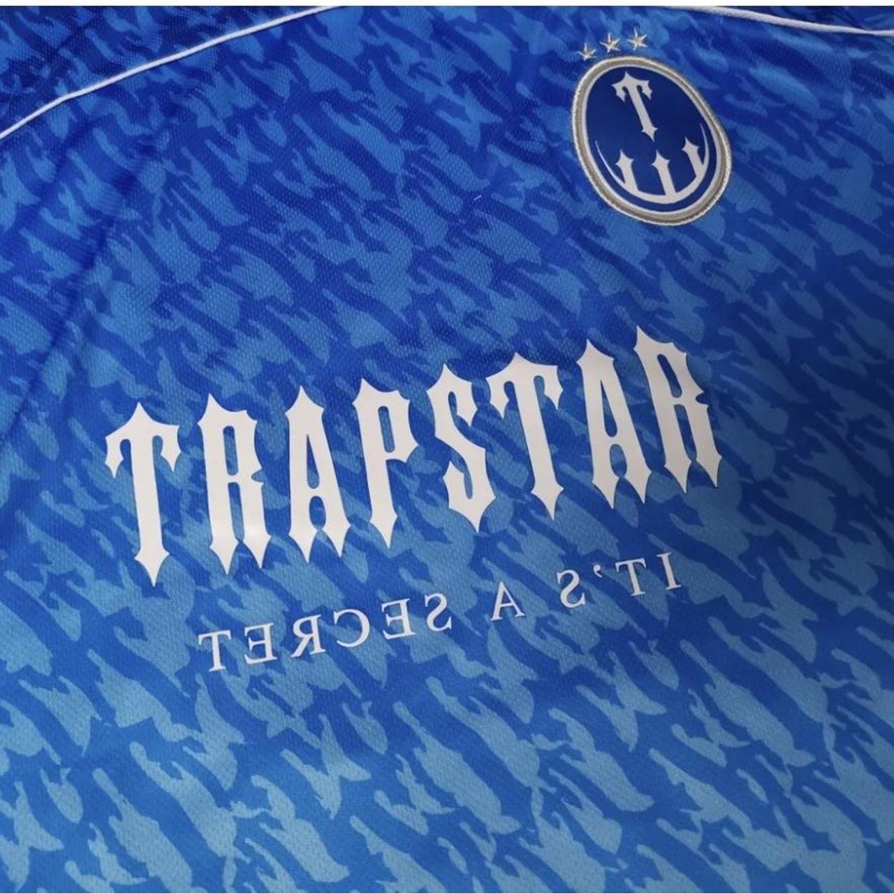Trapstar Football JERSEY Blue Gradient Size large no... - Depop