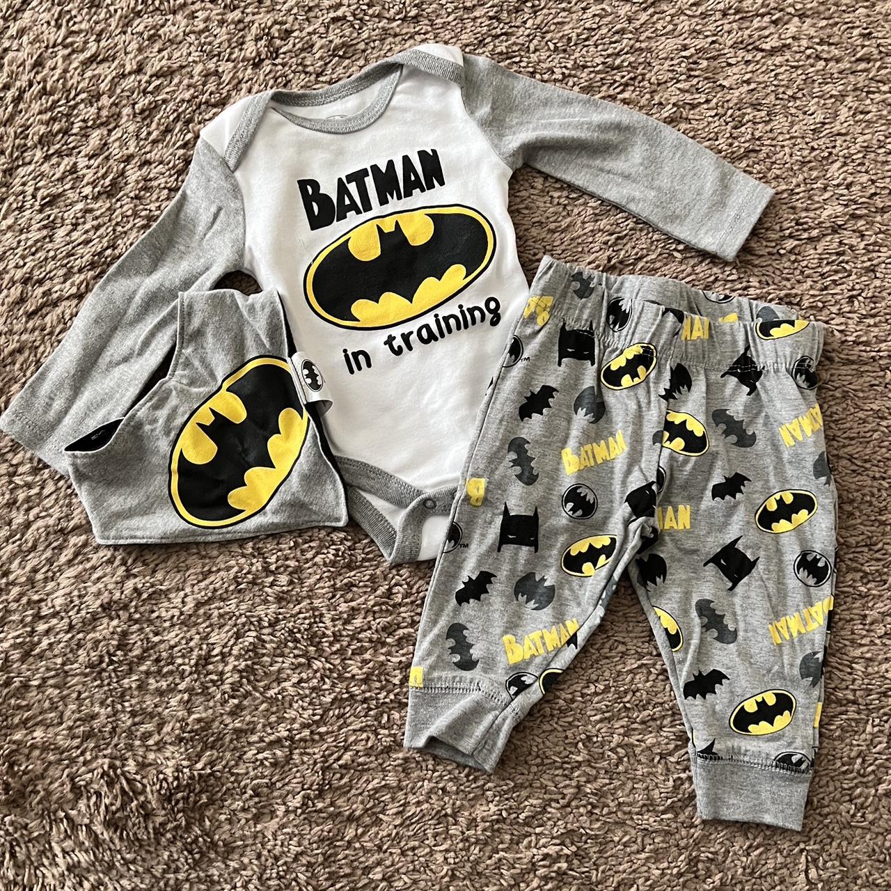 batman baby onesie and outfit 3-6 months if you’d... | Depop