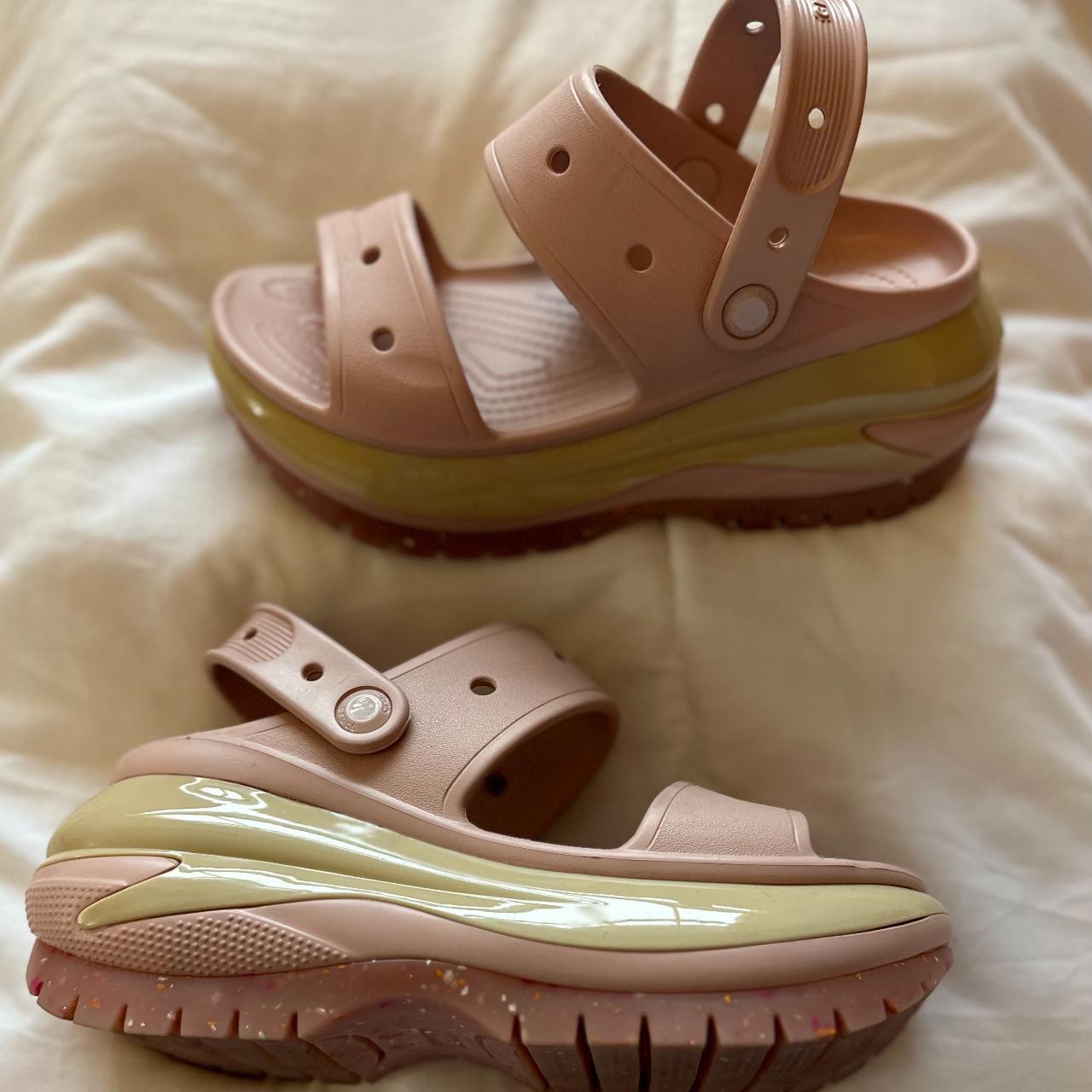 Crocs mega crush sandals in pink clay True to... - Depop