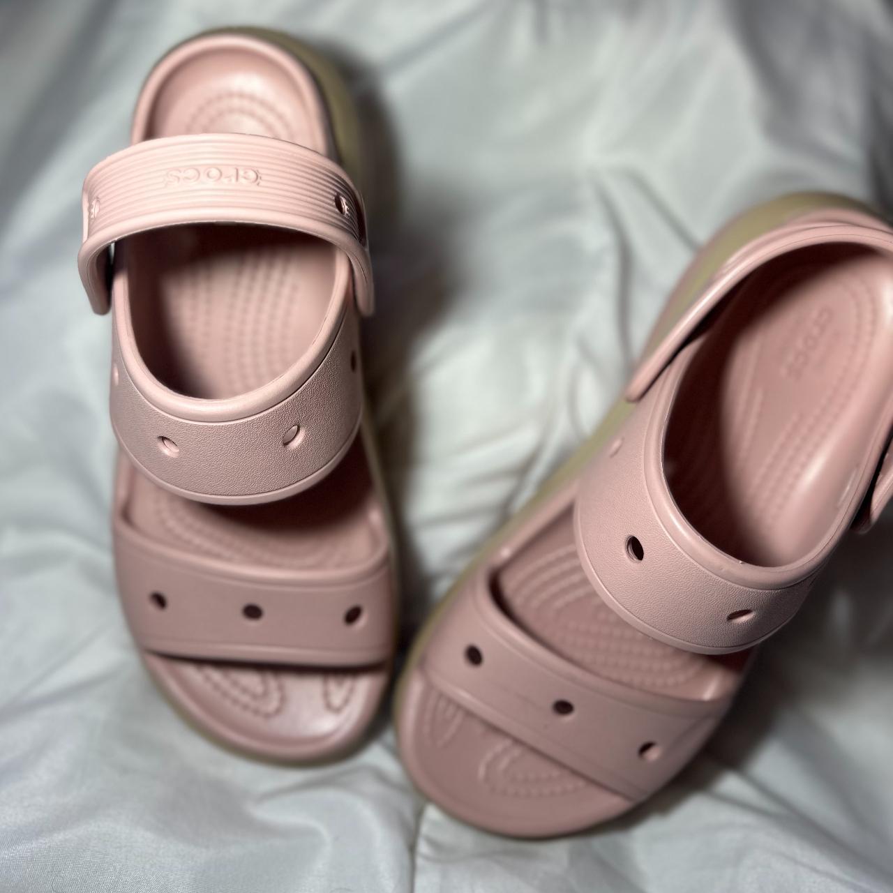 Crocs mega crush sandals in pink clay True to... - Depop
