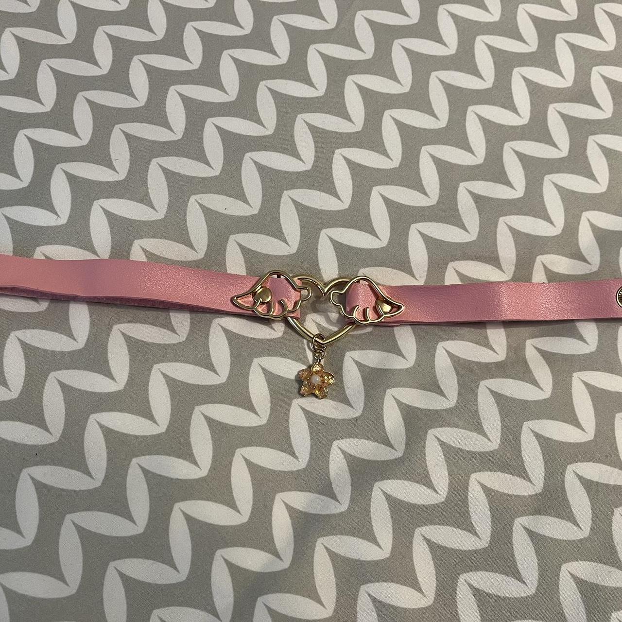 Hot Topic pink choker - Depop