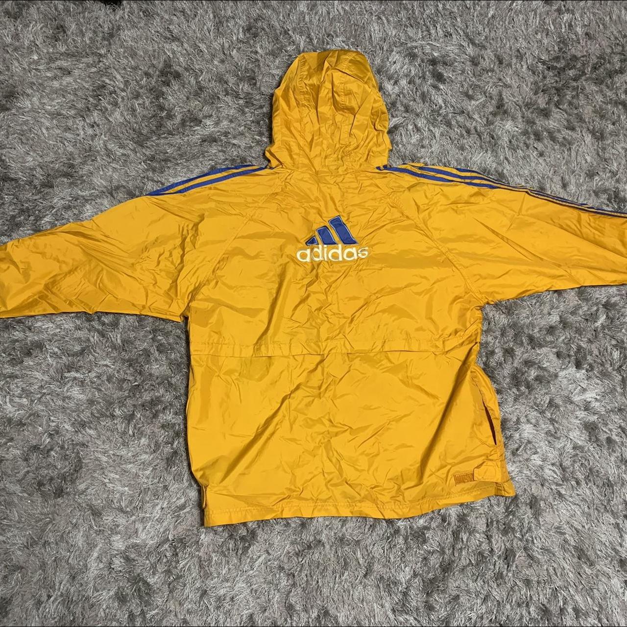 Yellow Adidas Jacket. Clean jacket with an XL tag... - Depop