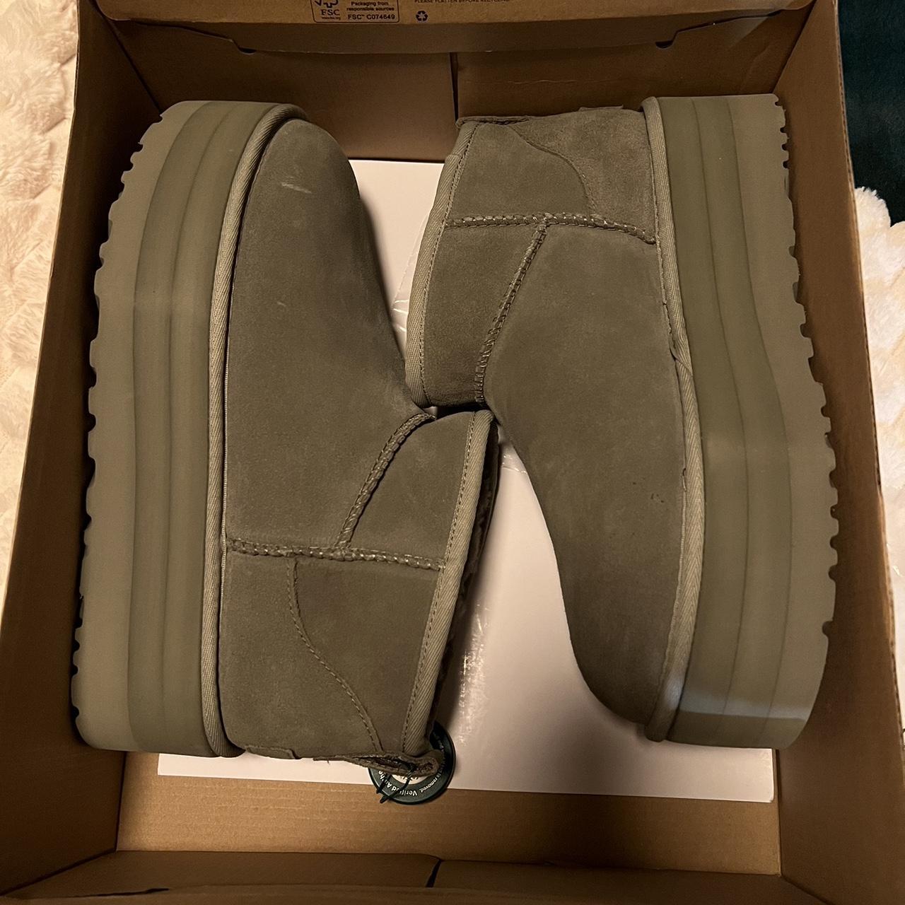 army green ultra mini platform uggs brand new in... - Depop
