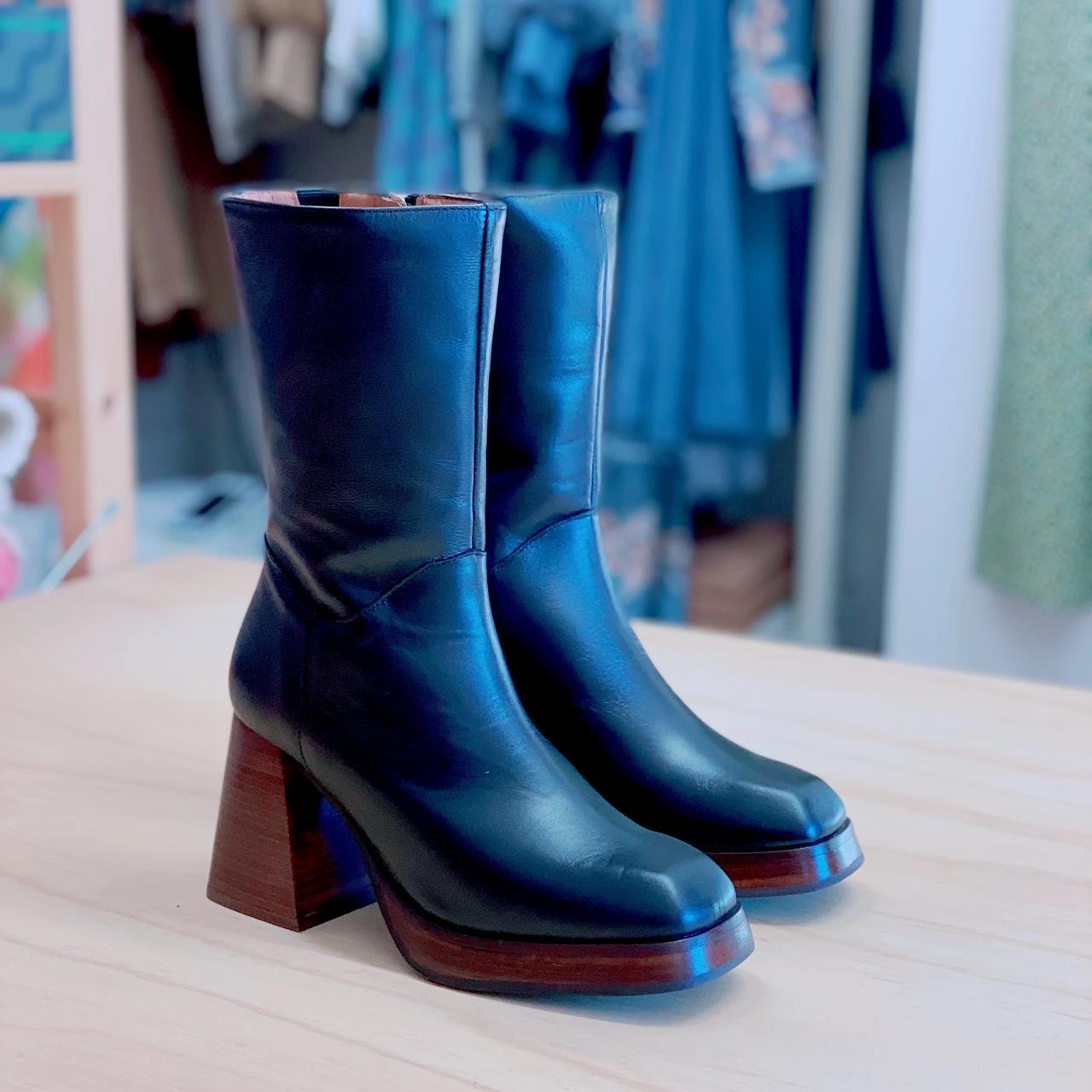 NU X NEO “AG - 22565” HEELED BOOT IN BLACK. Have you... - Depop