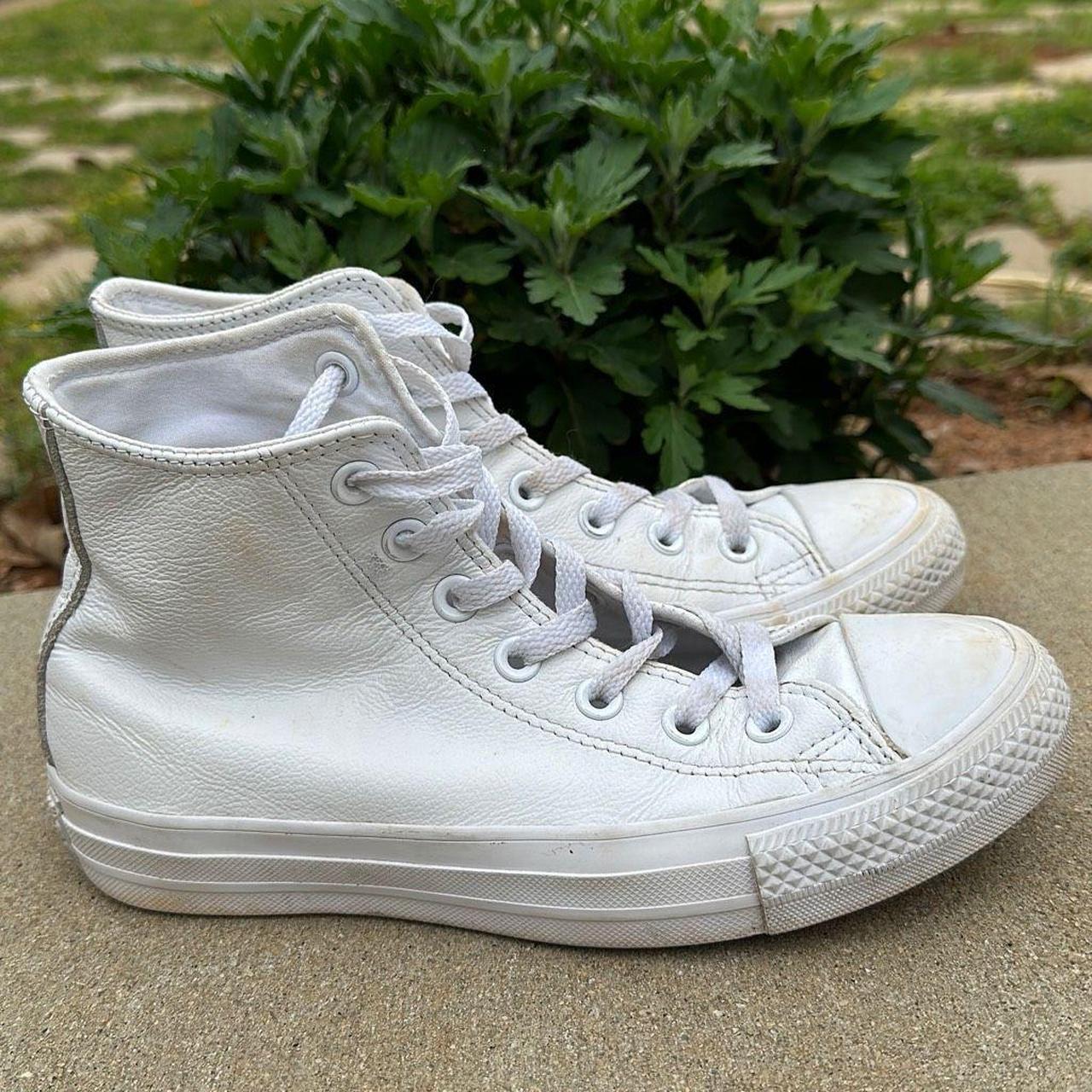 Converse Women's White Trainers | Depop