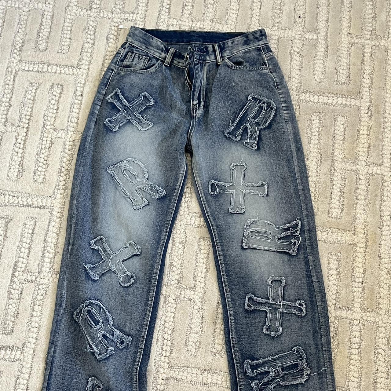 Racer worldwide jeans rep waist is 14inch... - Depop
