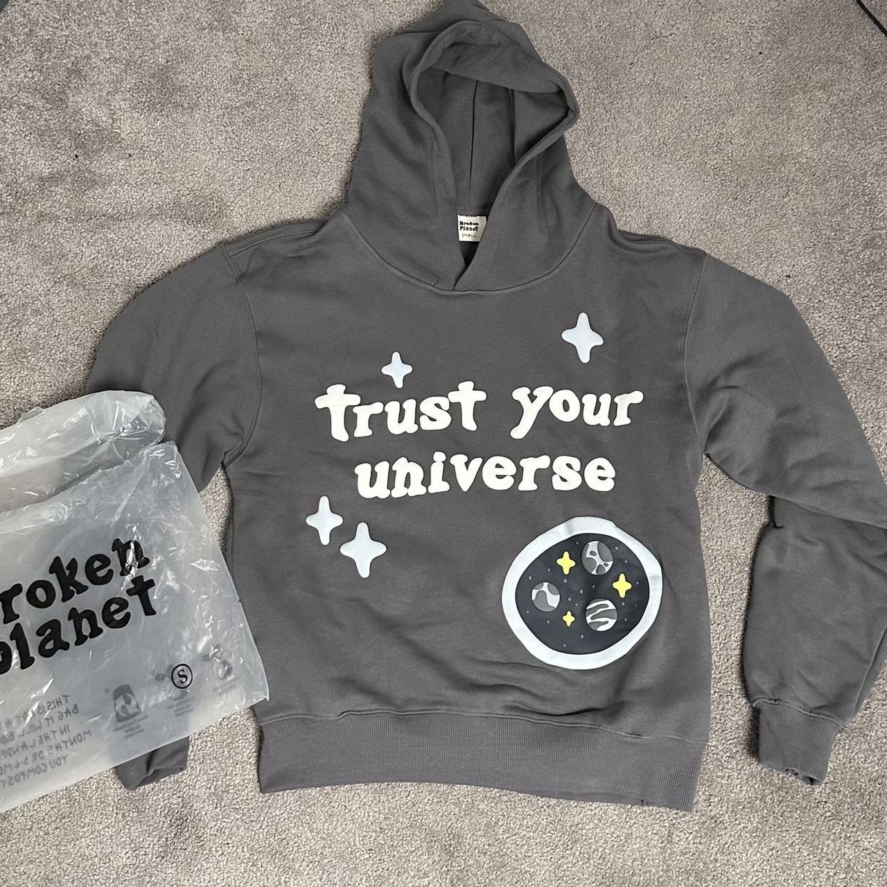 Broken Planet Trust your Universe Hoodie 10/10... - Depop