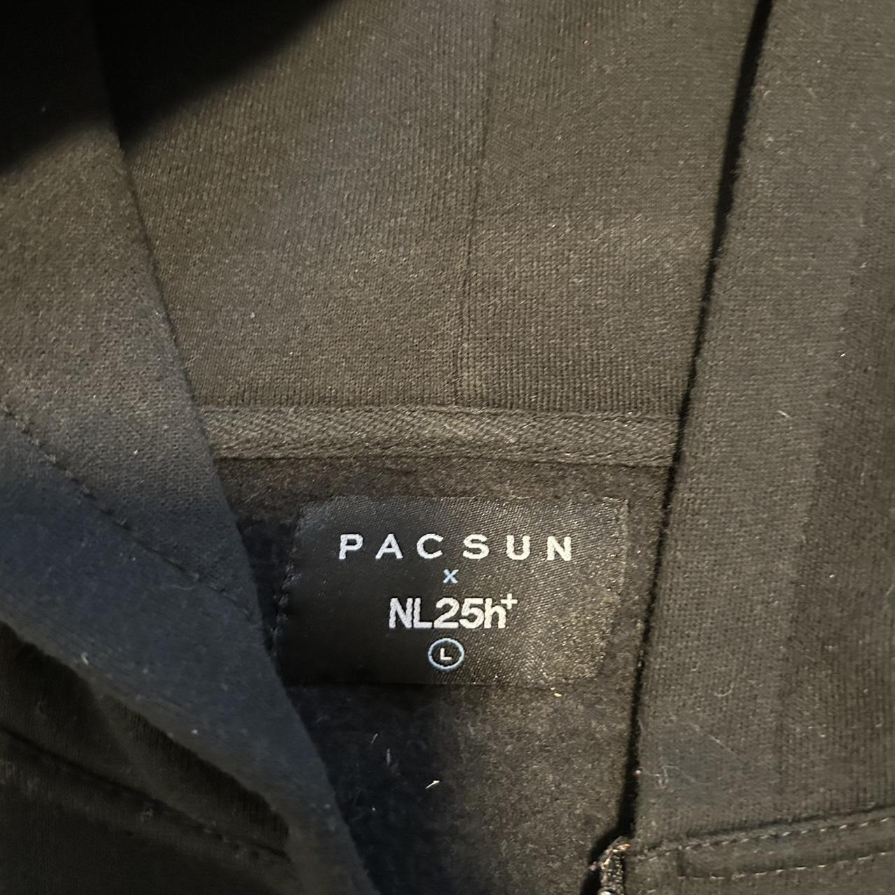 Black and blue Pacsun zip-up hoodie night lab x pacsun | Depop