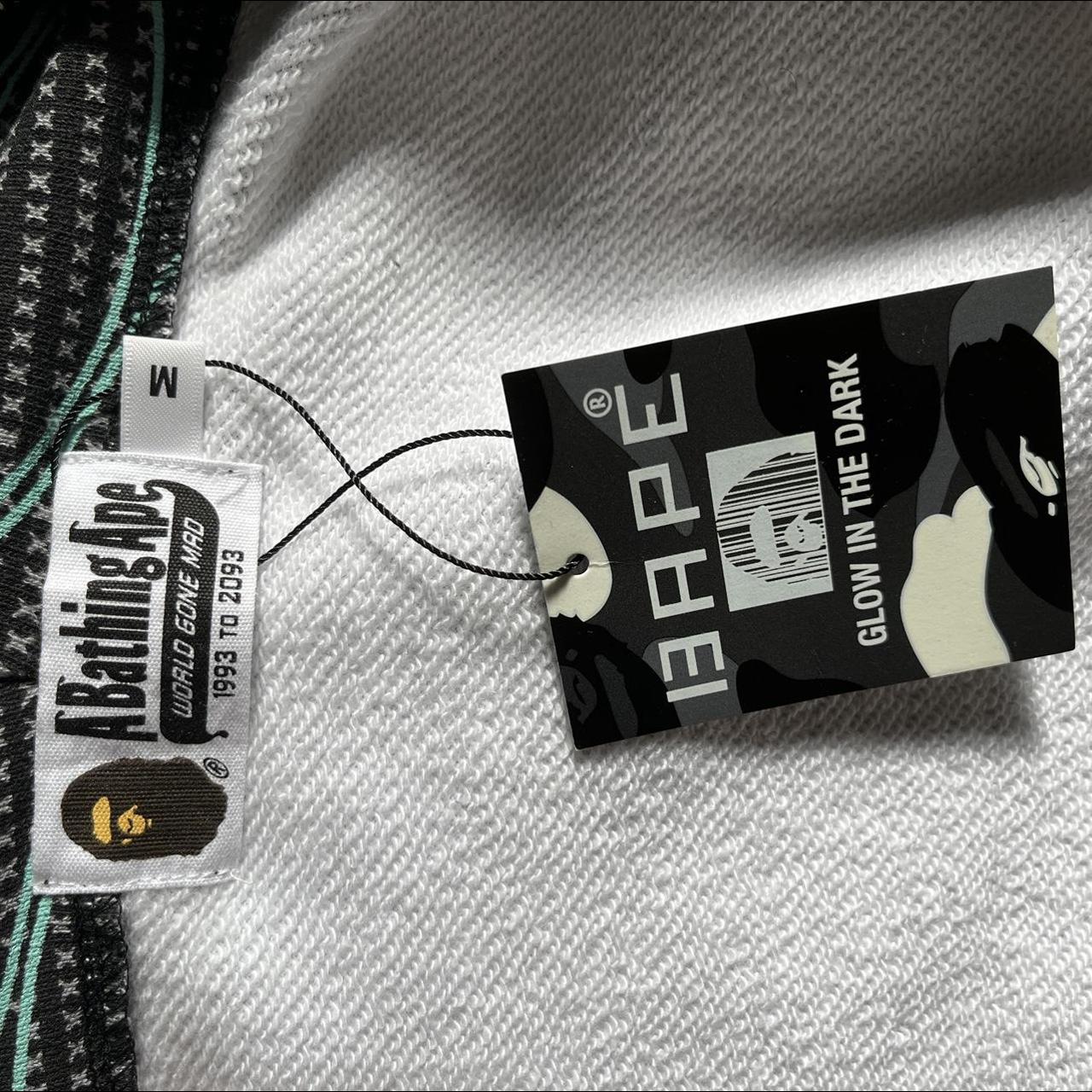 Bape Text code camo shark full zip hoodie Lightly... - Depop