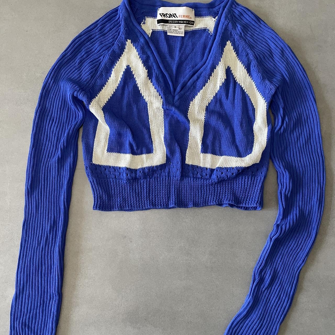 Unique crop top. Front Femme by Gregory Mah New... - Depop