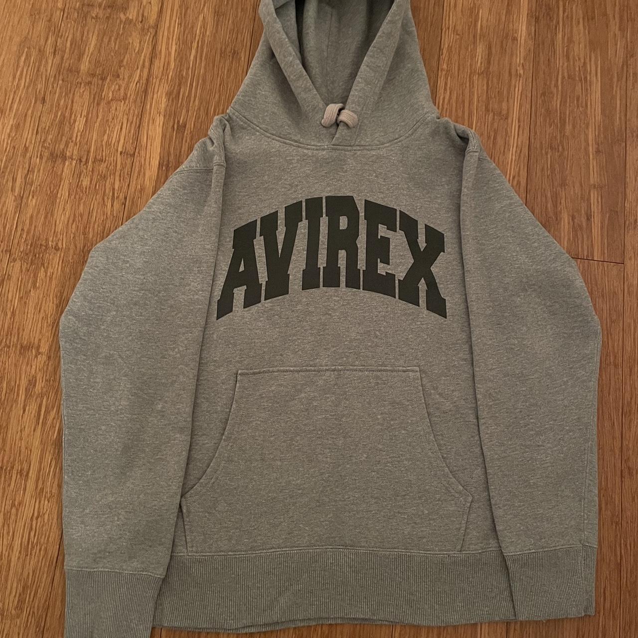 Men’s Avirex Hoodie Grey - S Tag says kids XL - fits... - Depop