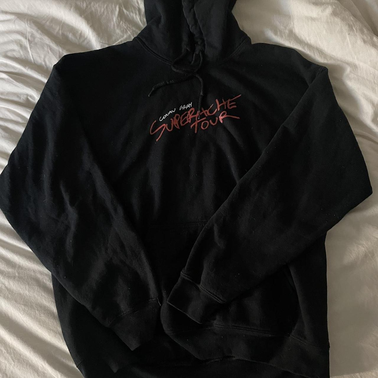 Conan Gray Black Superache Tour Concert Hoodie Size... - Depop