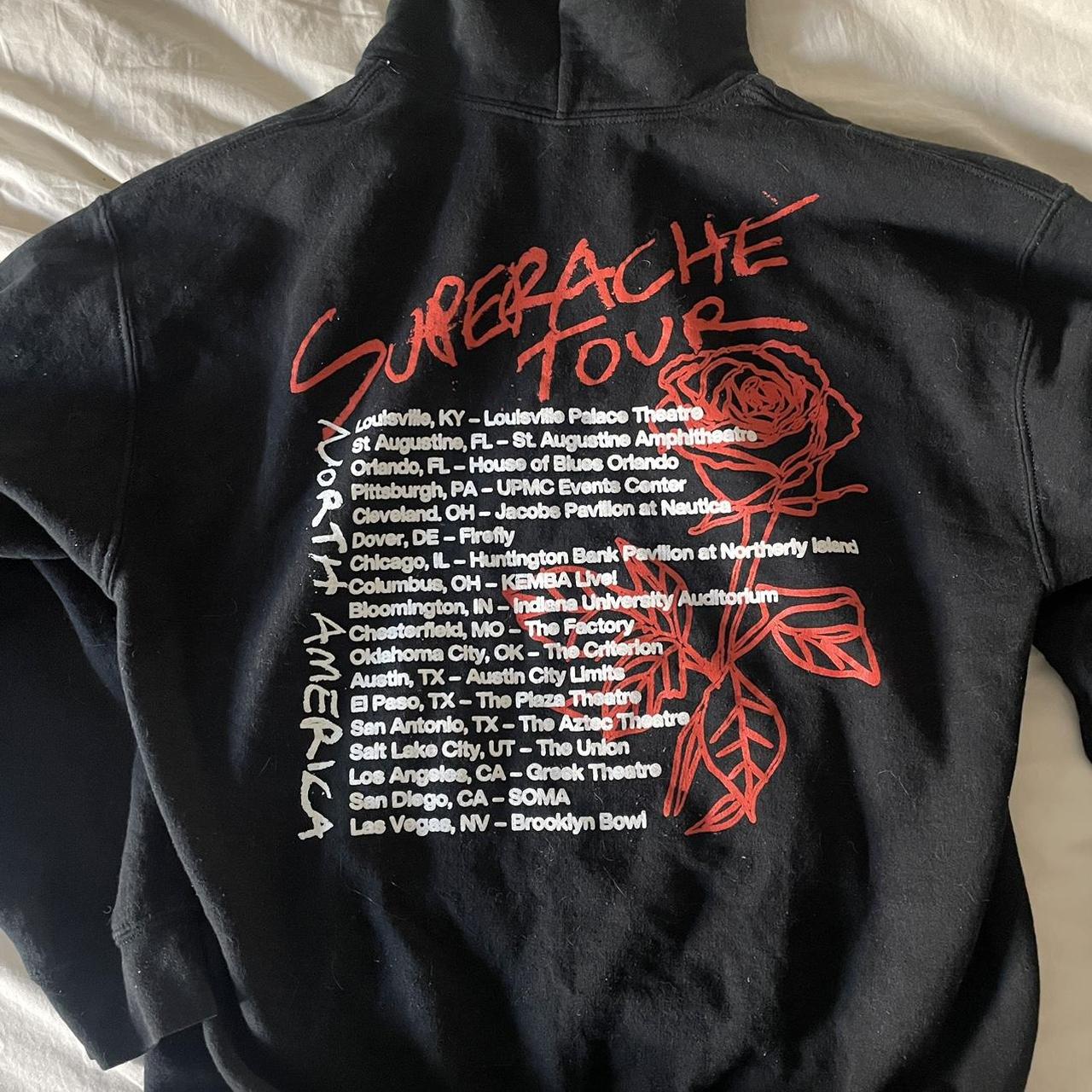 Conan Gray Black Superache Tour Concert Hoodie Size... - Depop