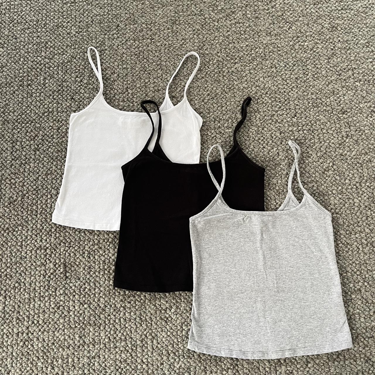 supre singlet bundle!! black, grey and white all... - Depop