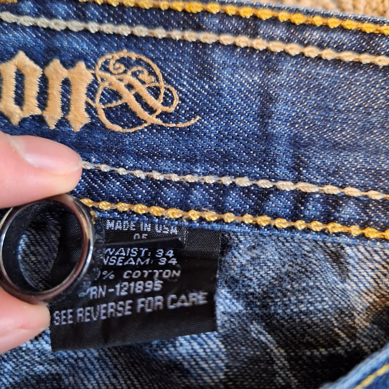 Old Affliction killers denim jeans nice ripped look... - Depop