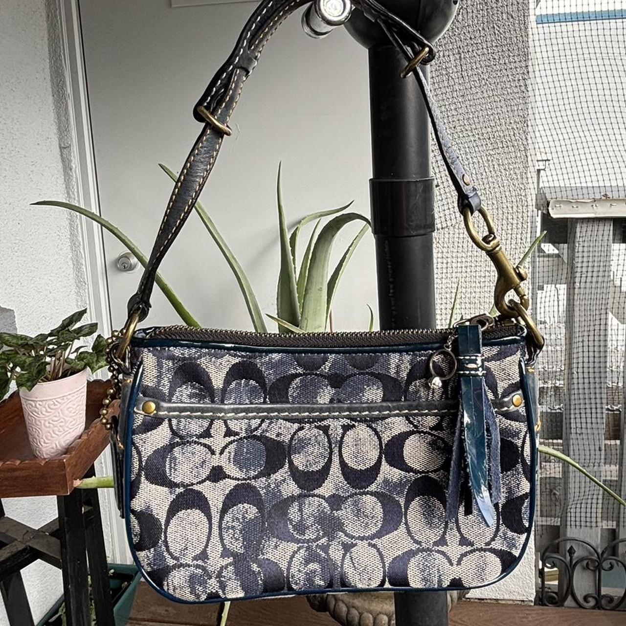 Vintage coach signature Denim bag. In amazing... - Depop