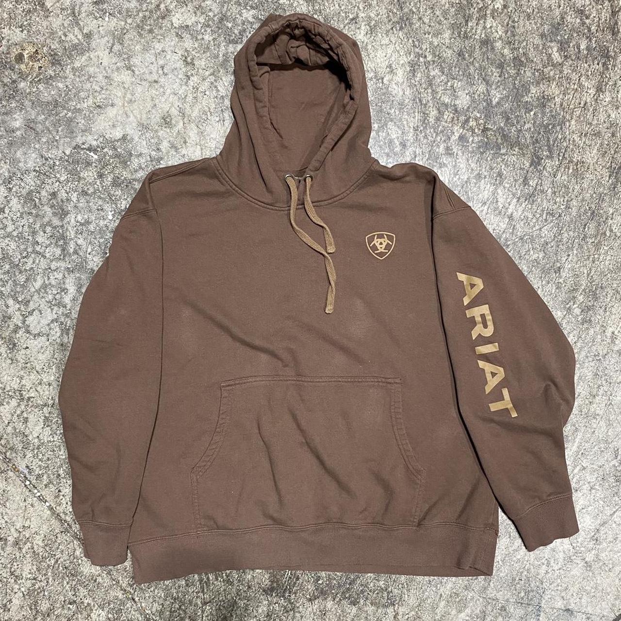 Brown ARIAT Hoodie For all you guys tryna get a... - Depop