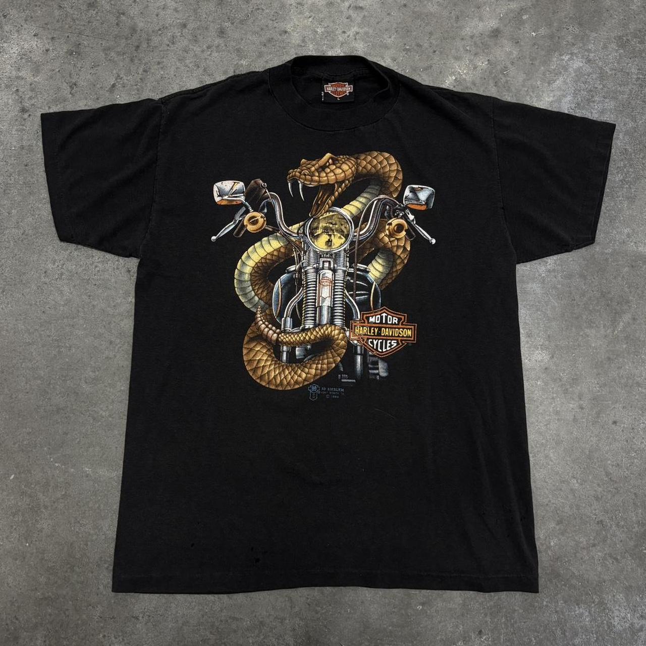 Vintage 1989 Harley Davidson 3D emblem With a sick... | Depop