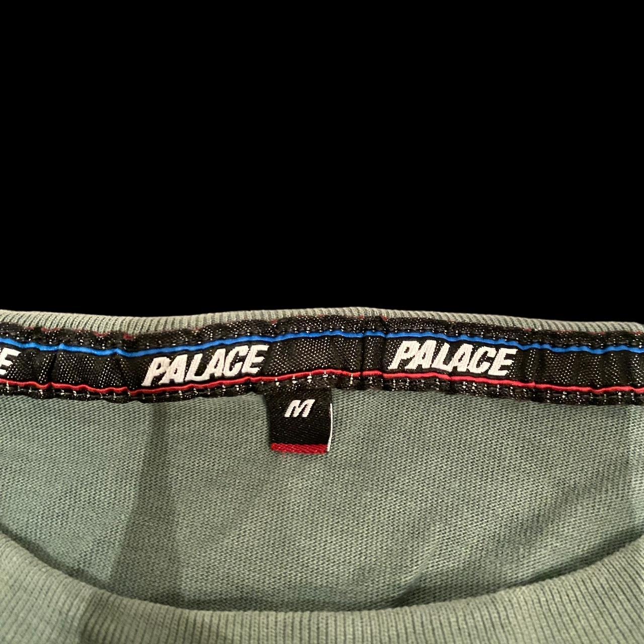 Green simple branded palace tee-shirt - Depop