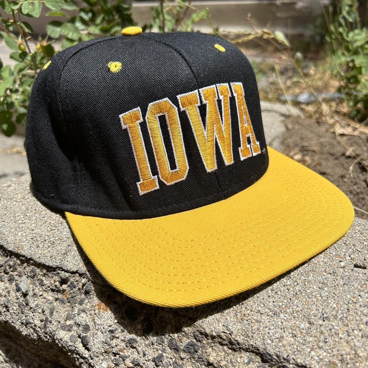 Vintage 90s Iowa Hawkeyes Regal Headware no snap... - Depop