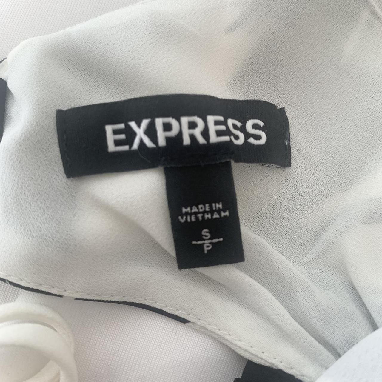 Express and White Black Women's Vest Super cute... - Depop