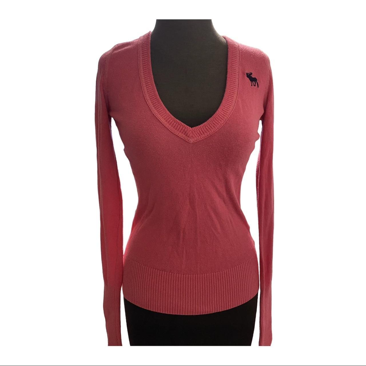 Women’s Abercrombie & Fitch Pink Sweater -size... - Depop