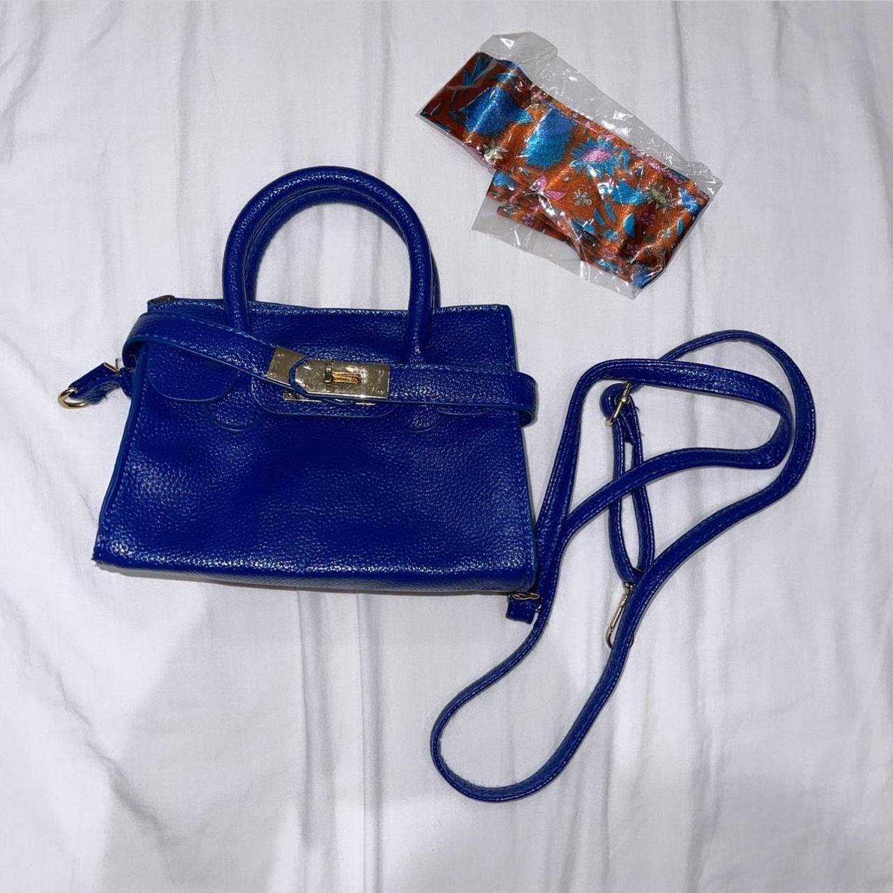 BLUE MINI TOTE CROC BAG - Good condition &... - Depop