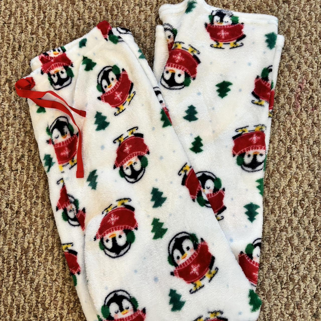 Five Below Christmas PJ pants Penguin pattern Size... - Depop