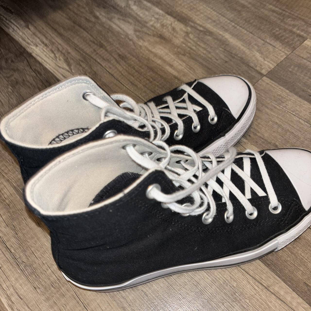 High Top Converse Platform Shoes Worn a few times,... - Depop