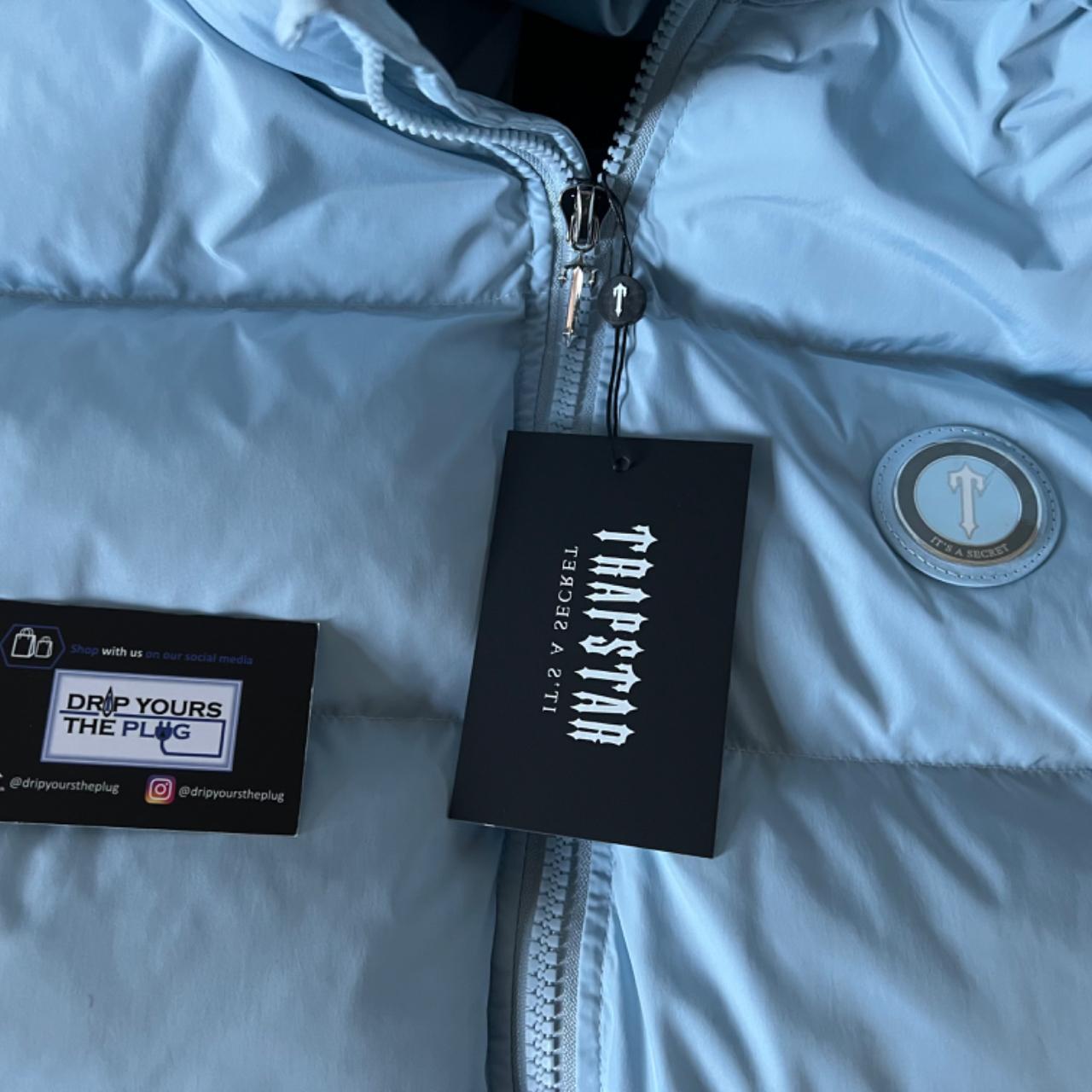 TRAPSTAR IRONGATE BOMBER JACKET - ICE BLUE Size:... - Depop