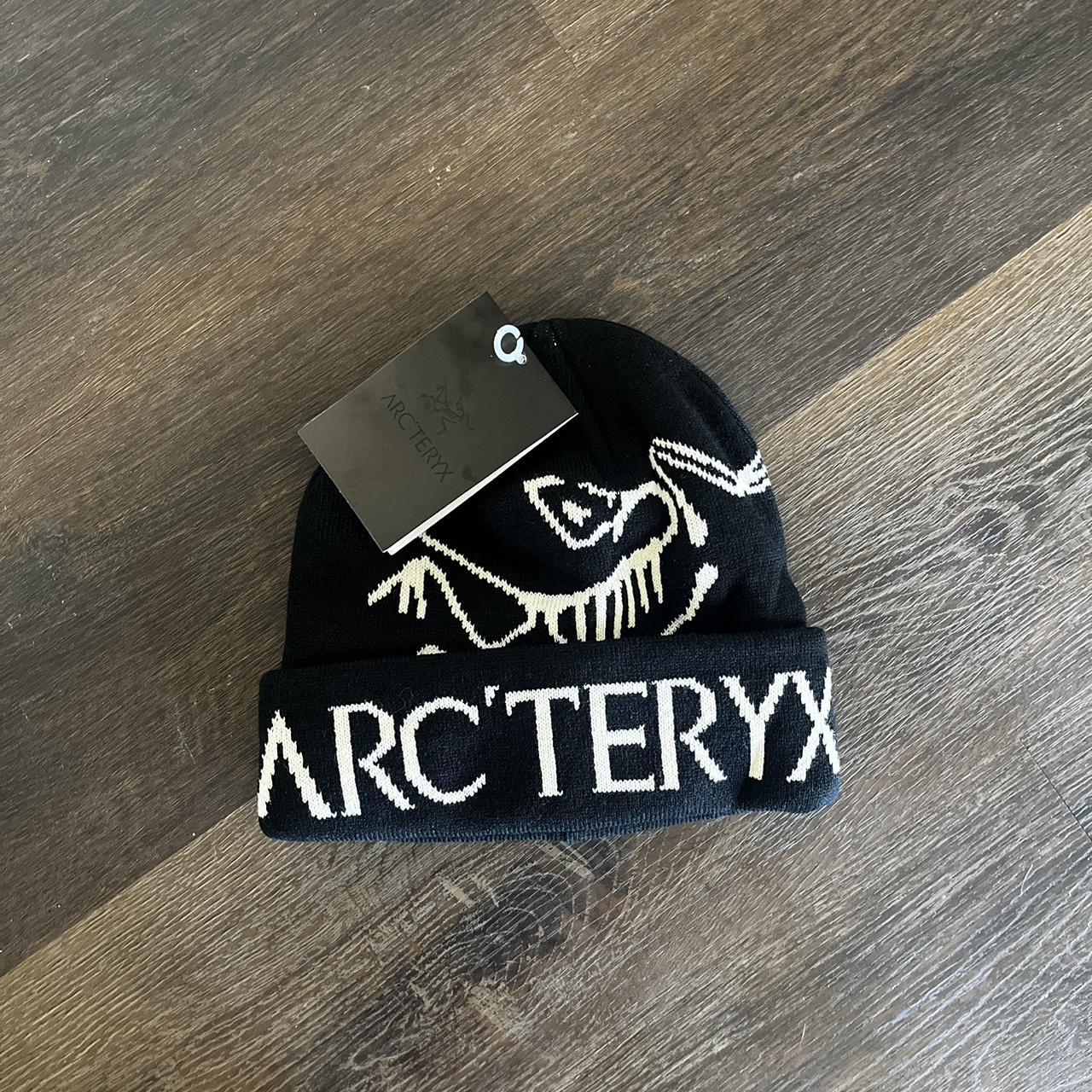 Arc'teryx Men's Black and White Hat | Depop
