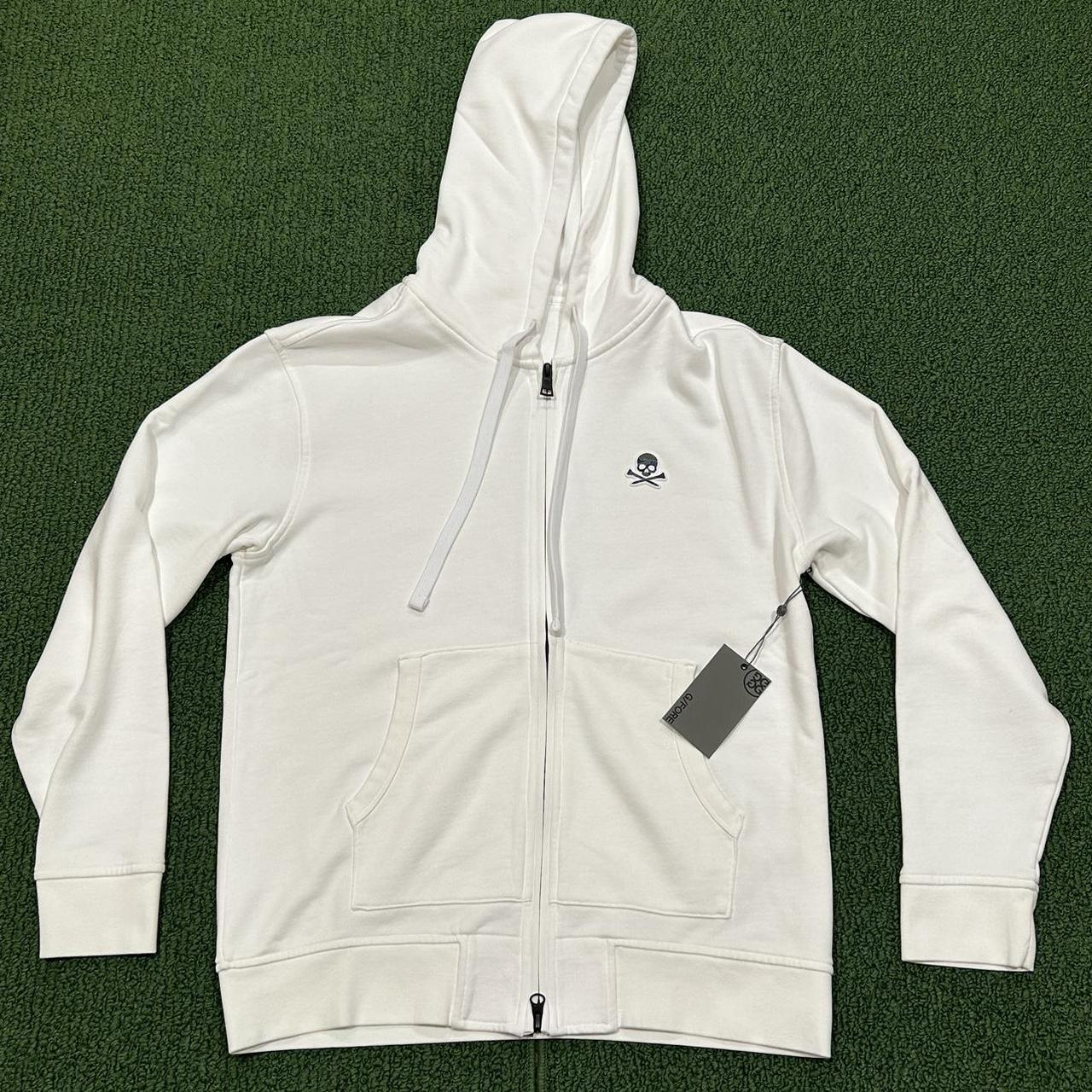 G/FORE Skull & T's Full Zip Golf Hoodie SNO White... - Depop