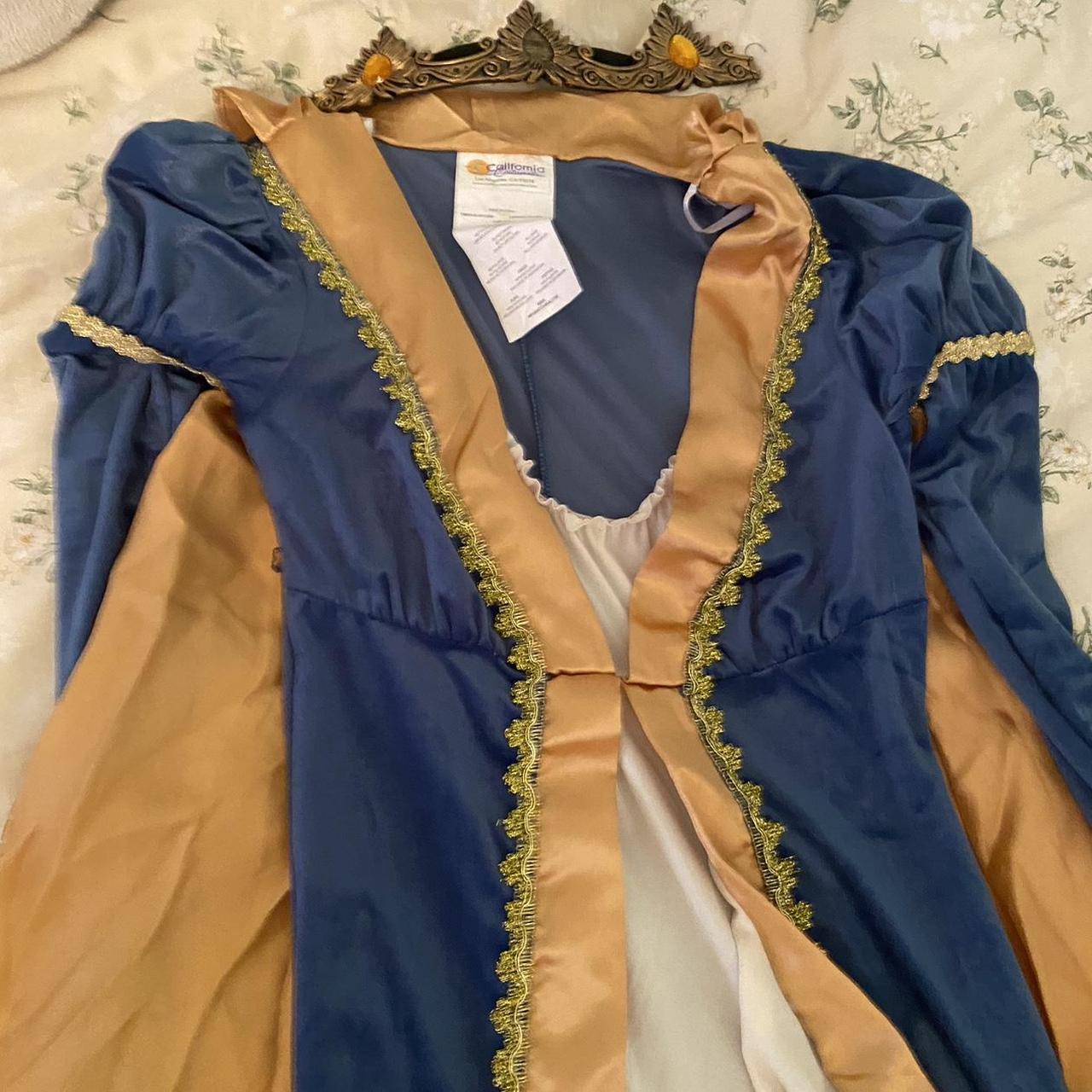 blue and gold Juliet capulet costume perfect for... - Depop