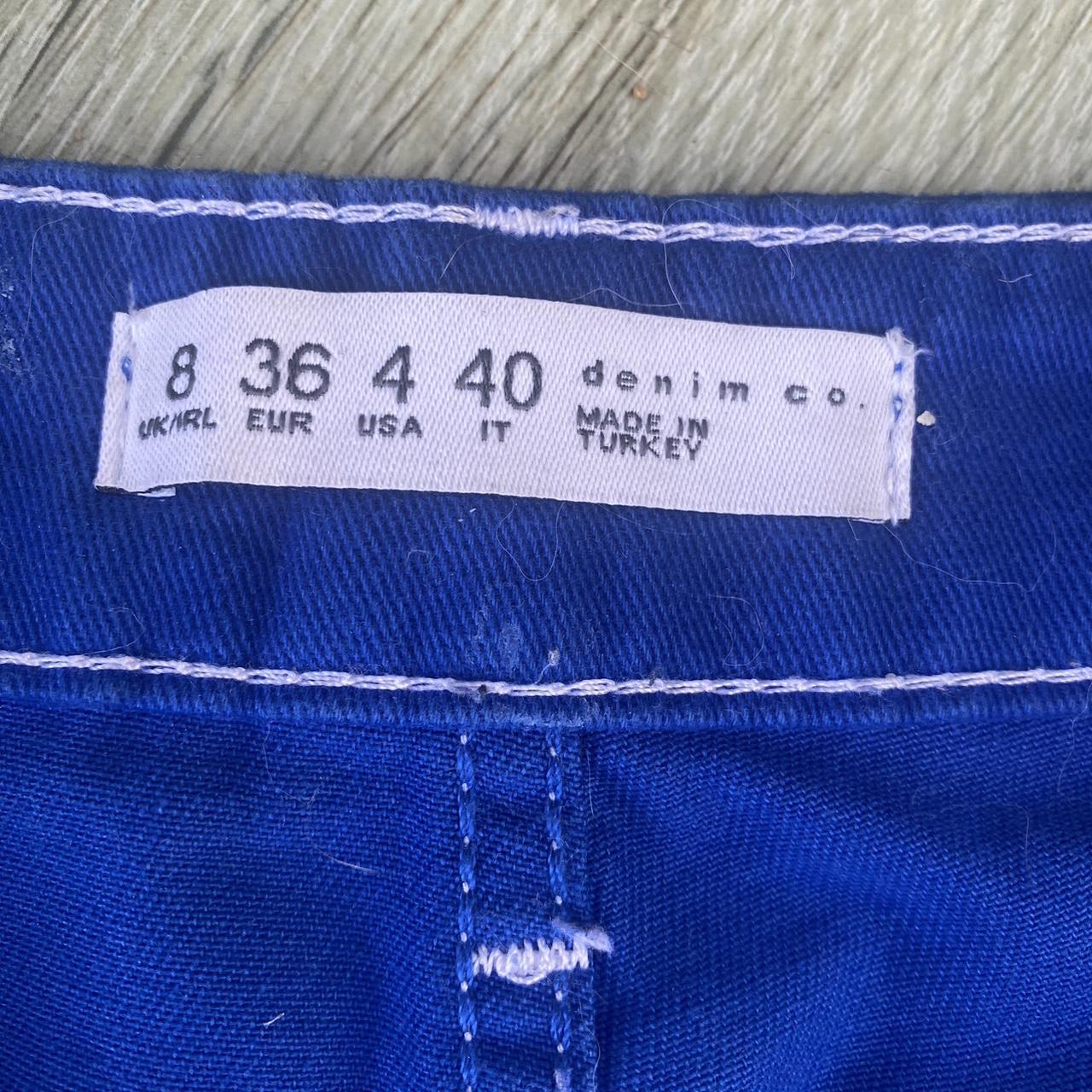 Dark blue wide leg primark cargos - Depop