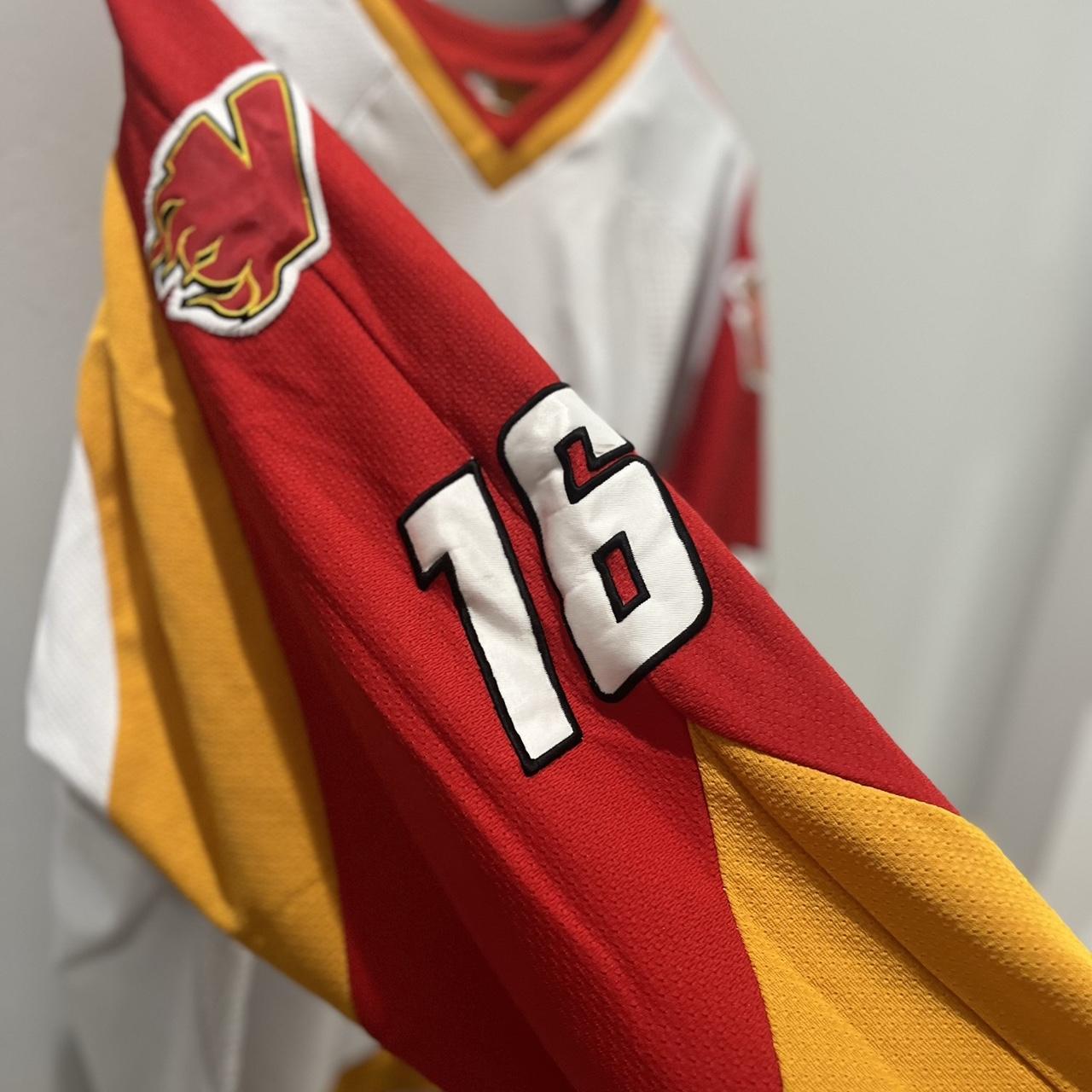 Vintage Calgary Flames Blasty Horse Jersey Adult... - Depop