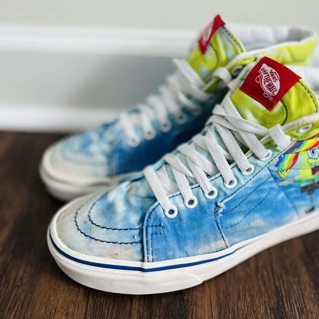 SPONGEBOB VANS Size 8 Mens / 9.5 Wmns High Top... - Depop