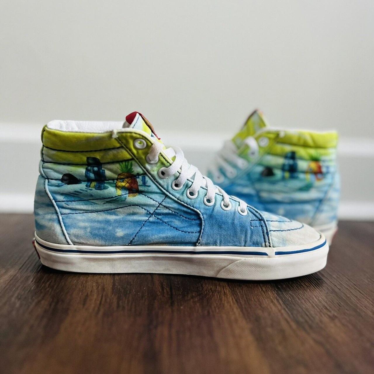 SPONGEBOB VANS Size 8 Mens / 9.5 Wmns High Top... - Depop